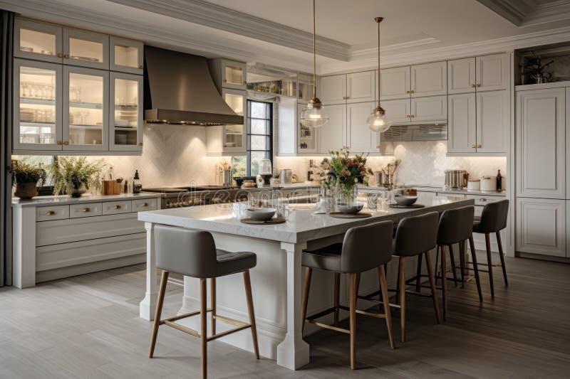 Luxurious Custom Residential Kitchen Upgrade Interior Generative AI ...