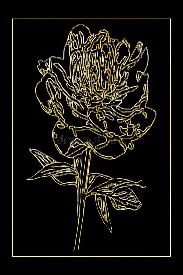 Luxurious 3D Background with Embossed Gold Pattern for Use on Happy ...