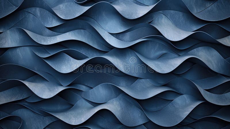 Luxurious 3D Pattern with Intertwining Textures, Soft Blue Gradient ...