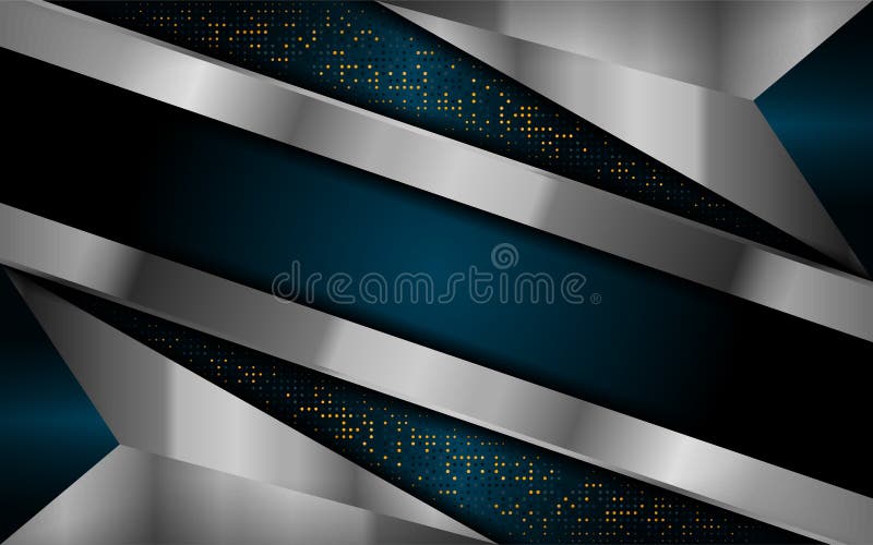 Luxurious Dark Navy Background with Silver Lines. Elegant Modern ...