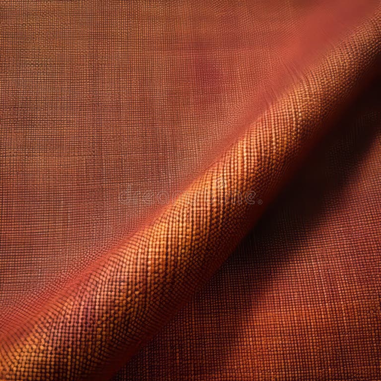Luxurious Dark Orange Twill Weave Plain Sheet Fabric Design Stock ...