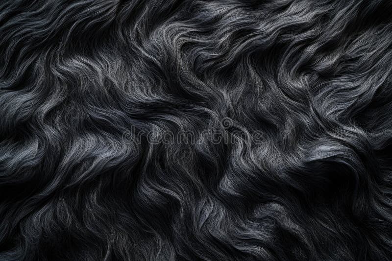 Luxurious Dark Wool Fur stock image. Image of fine, closeup - 359024229