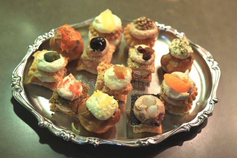 Luxurious decorated snacks stock photo. Image of party - 137172014