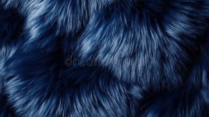 Luxurious Deep Blue Faux Fur Texture Background Stock Image - Image of ...