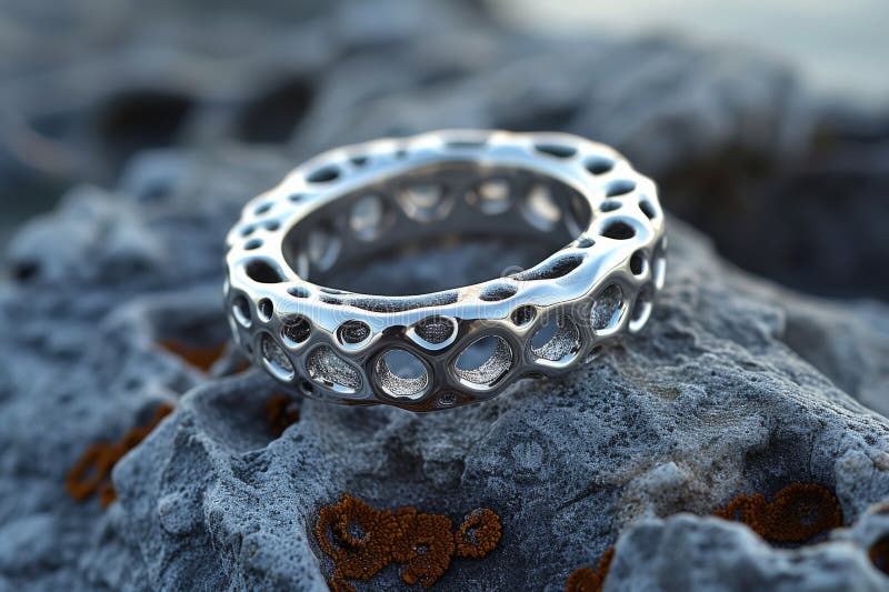 Luxurious Diamond Ring with Abstract Design Displays Exquisite ...