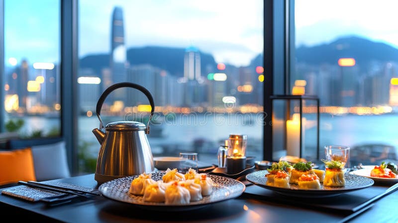 Luxurious Dim Sum Dining with a Stunning Skyline View in High-end ...