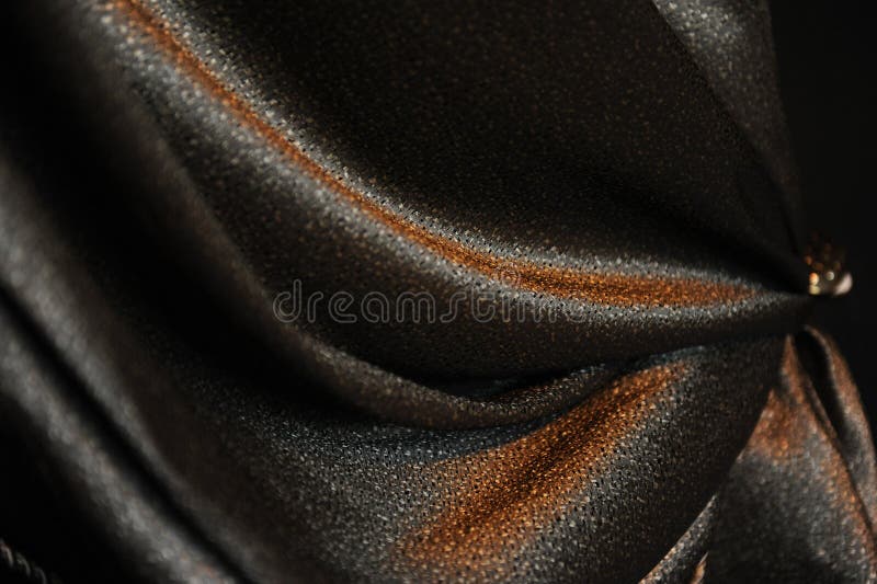 Luxurious Drape. Close-up. Texture of Shiny Fabric Stock Photo - Image ...