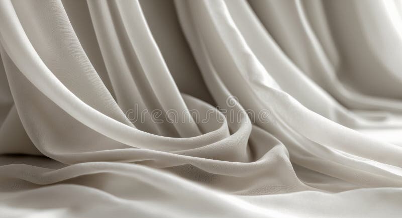 Luxurious Draped Beige Sheer Fabric Texture Background Stock Photos ...