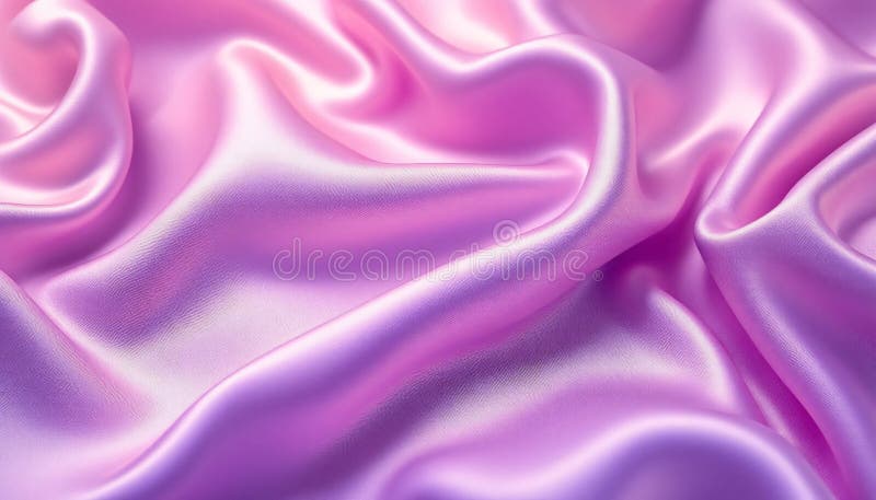 Luxurious Draped Pink Satin Fabric Texture Background Stock ...