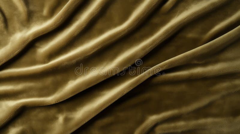 Luxurious Drapery: Meticulously Crafted Velvet Cloth in Khaki Stock ...