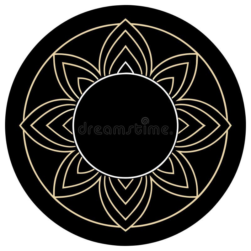 A Luxurious and Elegant Gold Invitation with a Perfect Circle Shape ...