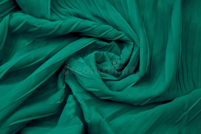 Luxurious Emerald Green Fabric for a Bed Backdrop Stock Photo - Image ...