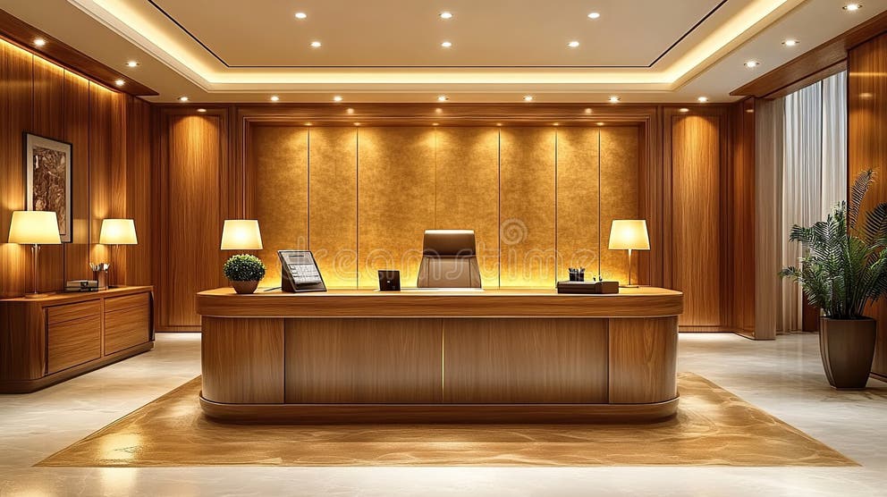 Luxurious Executive Office stock illustration. Illustration of ...