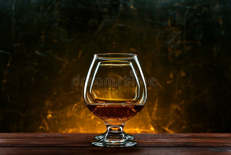 Luxurious and Expensive French Brandy in a Glass Stock Image - Image of ...