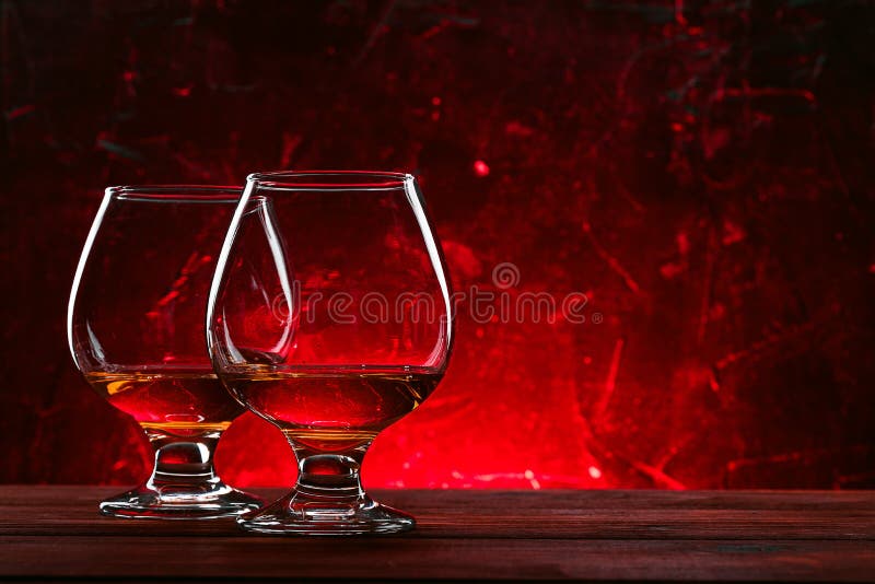 Luxurious and Expensive French Brandy in a Glass Stock Image - Image of ...