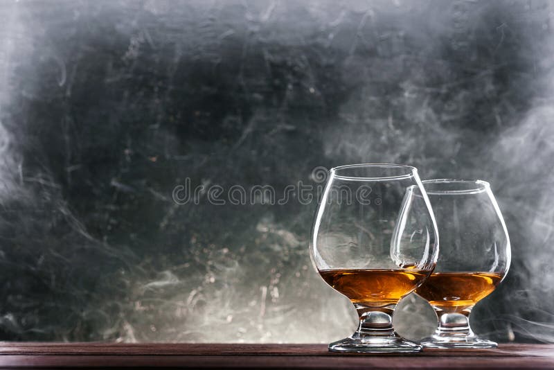 Luxurious and Expensive French Brandy in a Glass Stock Photo - Image of ...