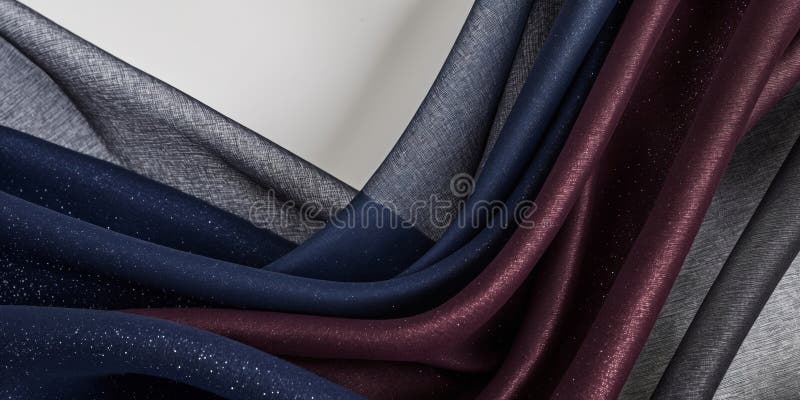 Luxurious Fabric Gradient Blending Deep Navy and Maroon with Subtle ...
