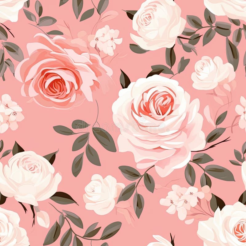 A Luxurious Fabric with a Rich Rose Pattern, Exuding Elegance and ...