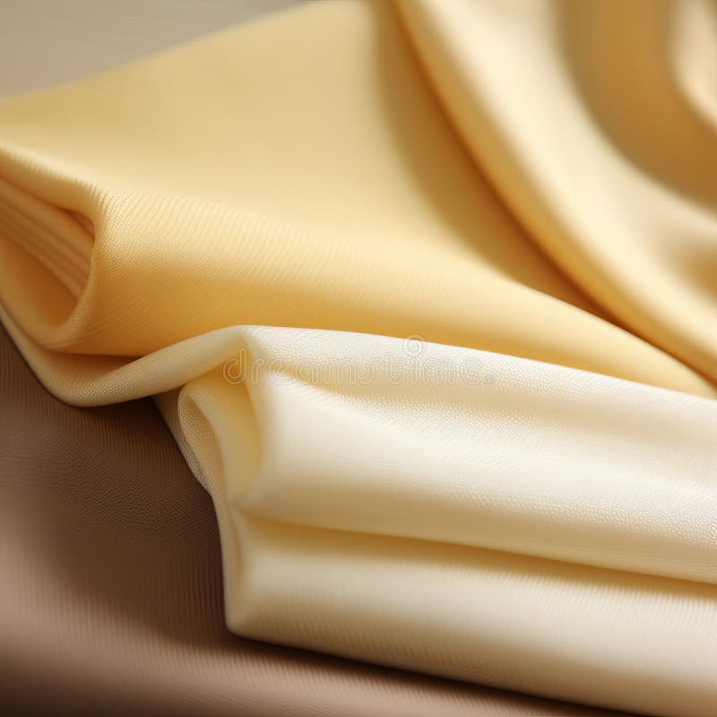 Luxurious Fabric Stacks in Harmonious Cream Beige Brown Hues Stock ...