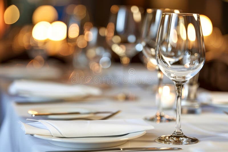 Luxurious Fine Dining Table Setting Mockup for Weddings with an Elegant ...