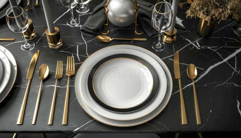 Luxurious Fine Dining Table Setting for Wedding and Romantic Events at ...