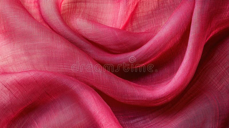 Luxurious Flowing Red Fabric Texture with Elegant Folds Stock ...