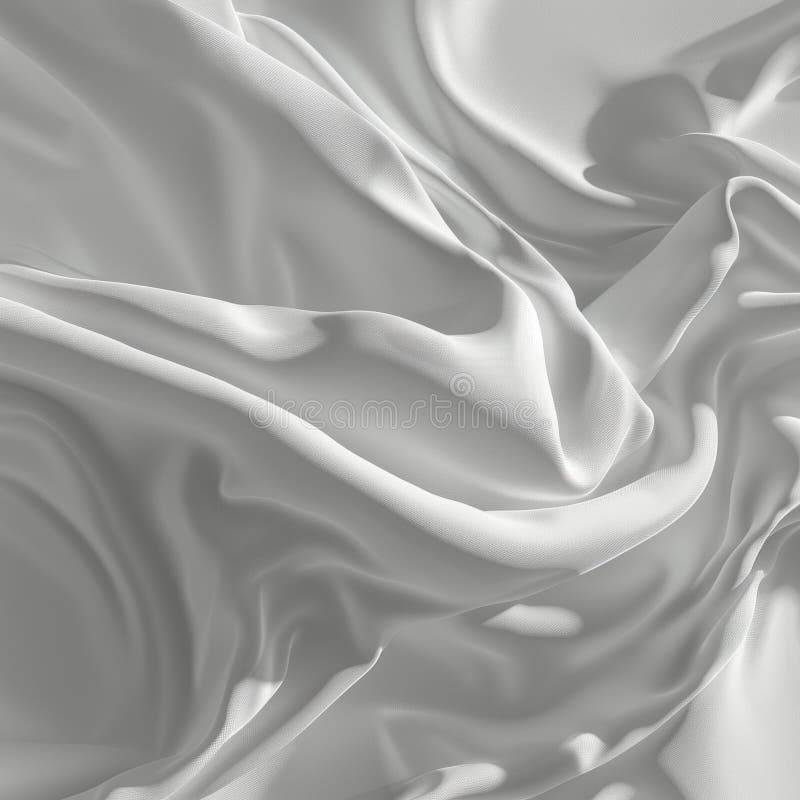 Luxurious Flowing Silver Silk Fabric Texture Background a Vision of ...