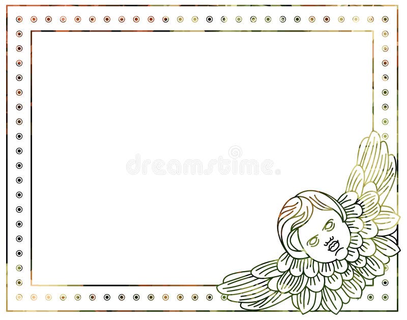 Luxurious Frame Angels Stock Illustrations – 37 Luxurious Frame Angels ...
