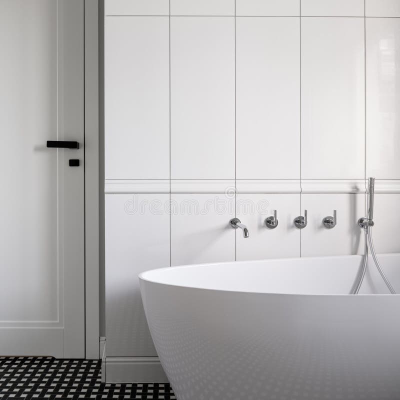 Luxurious Freestanding Bathtub Stock Photo - Image of elegant ...