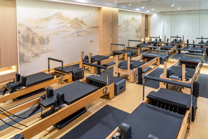 Luxurious and Fully Equipped Yoga Gym, Pilates Studio Stock Image ...