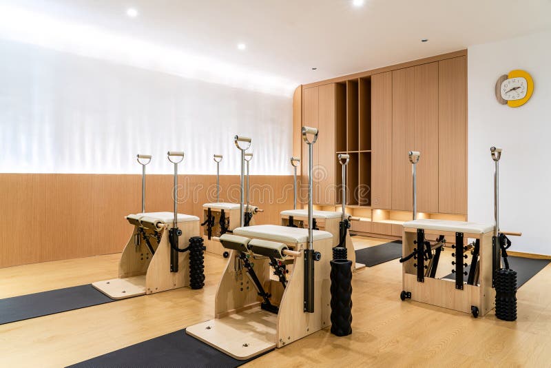 Luxurious and Fully Equipped Yoga Gym, Pilates Studio Stock Photo ...