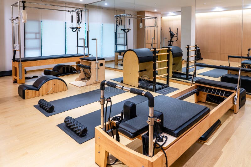 Luxurious and Fully Equipped Yoga Gym, Pilates Studio Stock Photo ...
