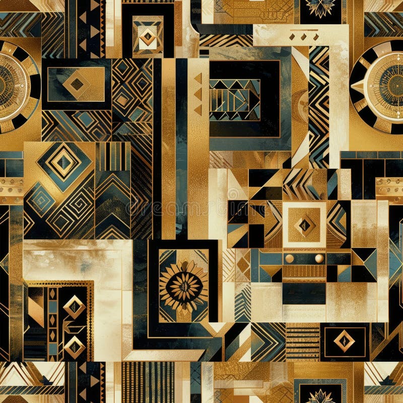 Luxurious Art Deco Interior with Velvet Furniture and Gold Accents ...