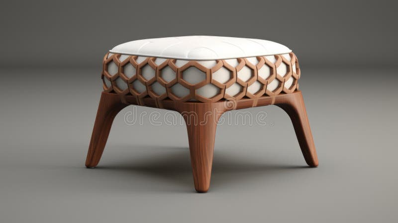 Luxurious Geometry: 3d Printed Foot Stool with Photorealistic ...