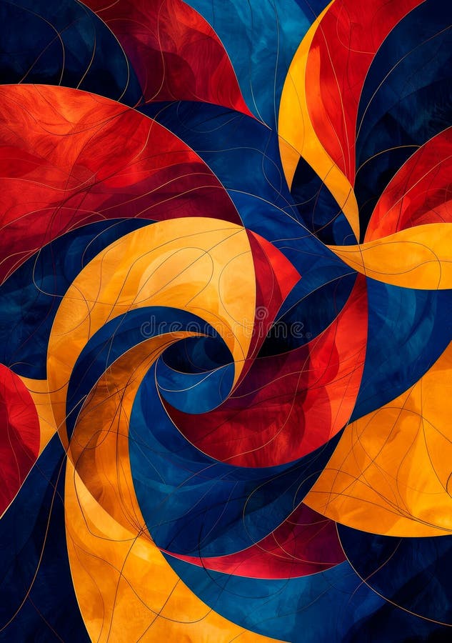 Luxurious Geometry Shapes Swirl Together in a Mesmerizing Pattern ...