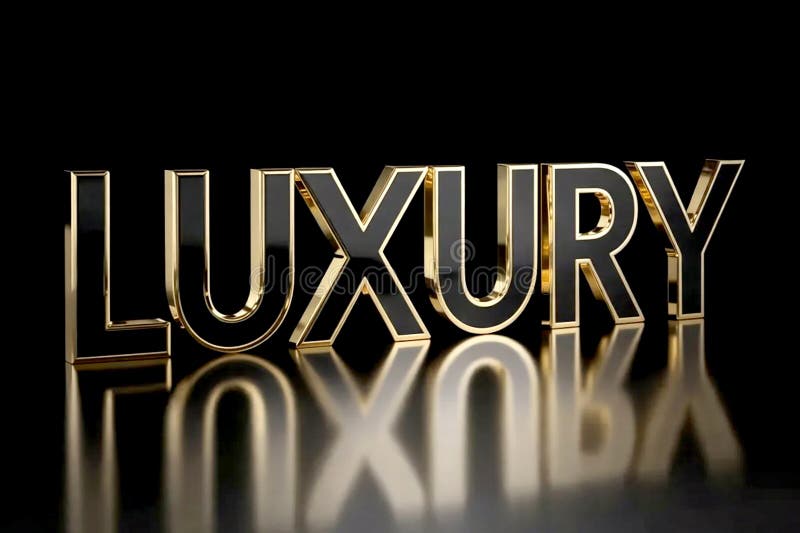 Metallic Glossy Text Effect for Luxury Branding Stock Illustration ...