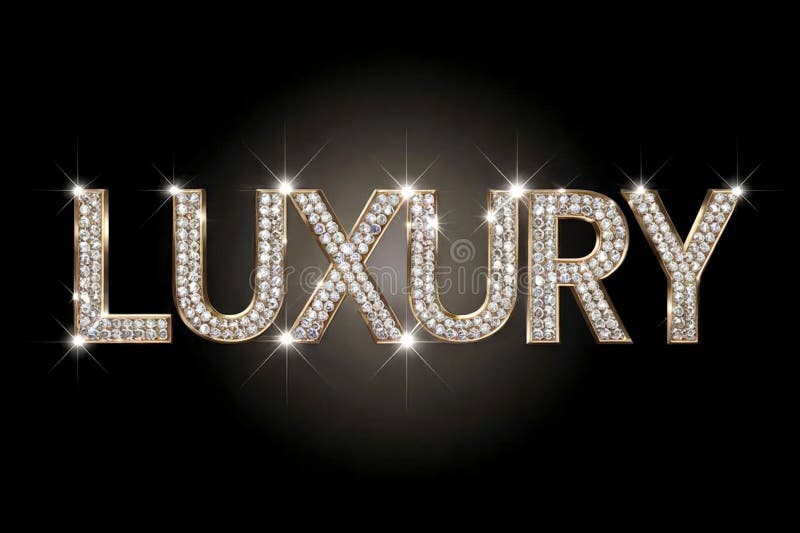 Luxury Metallic Text for Branding and Marketing Stock Illustration ...
