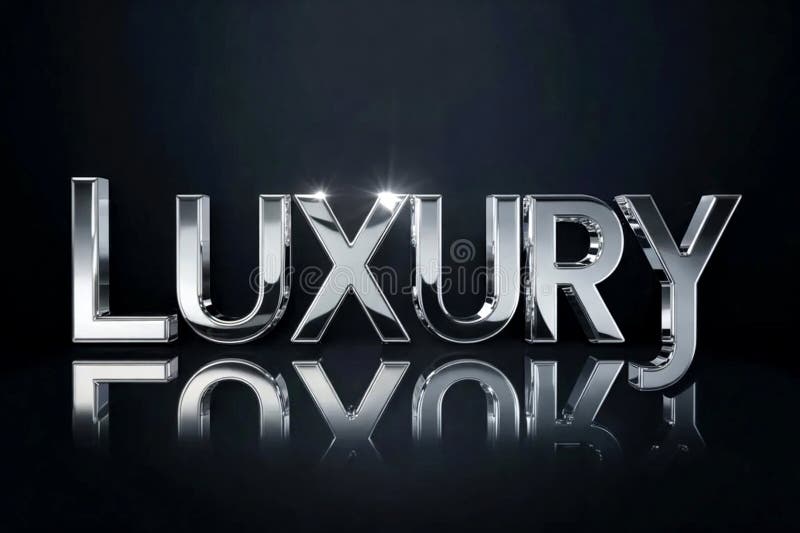 Sleek and Shiny Luxury Typography Effect Stock Illustration ...
