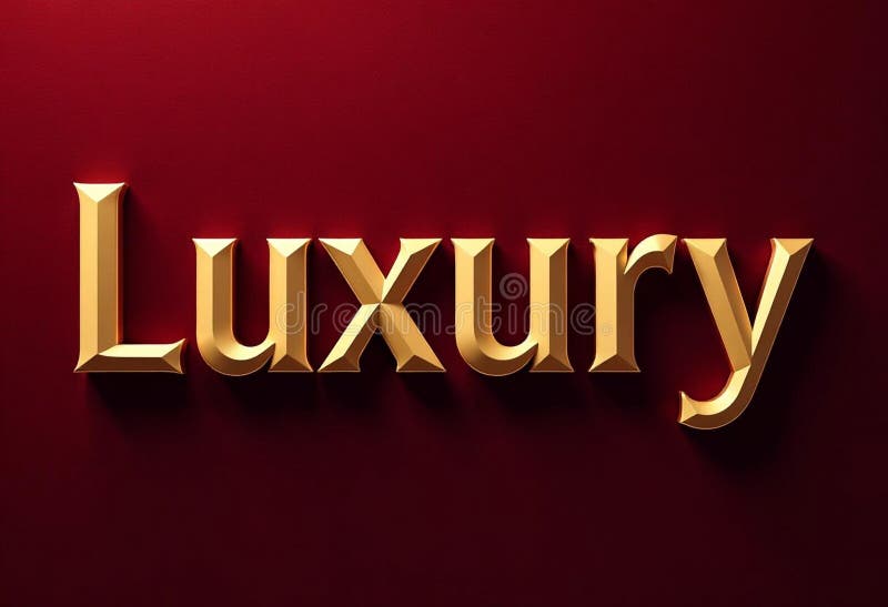 Elegant Chrome Luxury Text Effect Stock Illustration - Illustration of ...