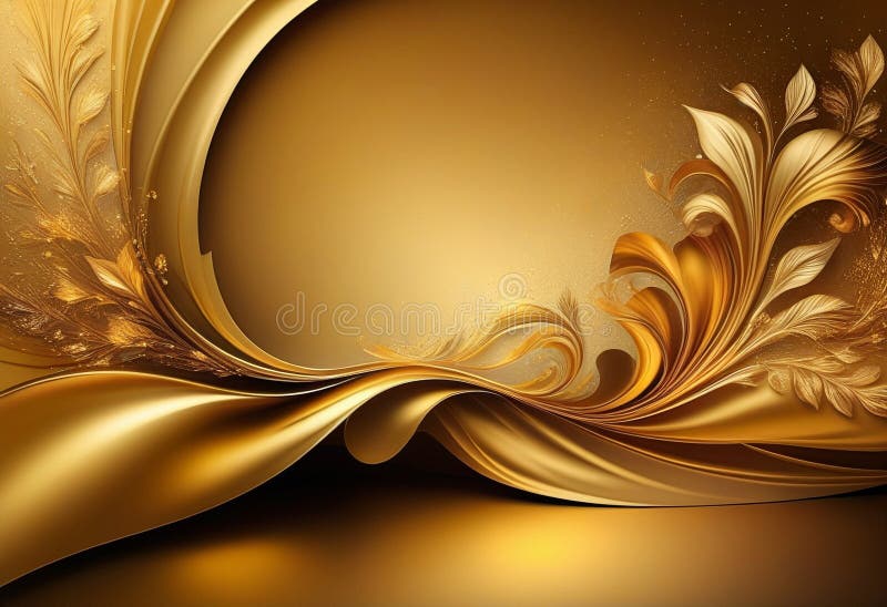 A Luxurious Gold Background for Elegant Designs Stock Illustration ...