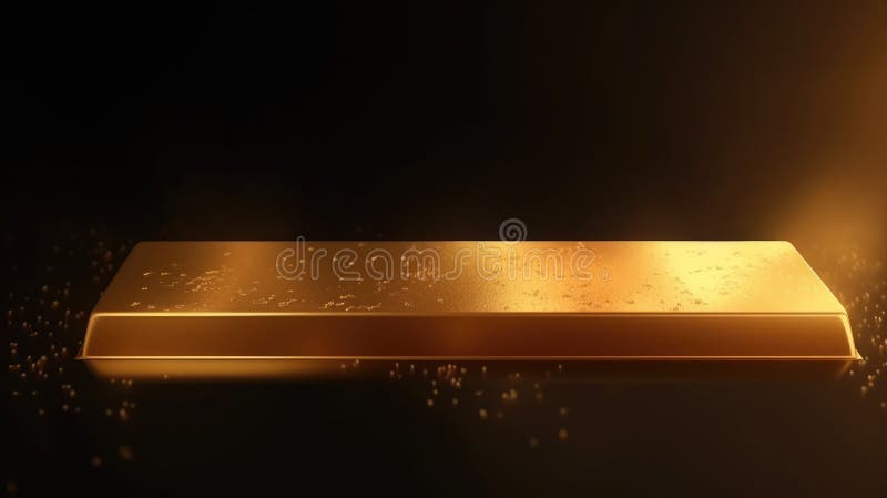Luxurious Gold Bar Background with Generous Copy Space Stock ...