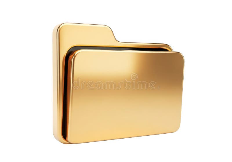 Elegant Gold Folder Icon Stock Illustrations – 84 Elegant Gold Folder ...