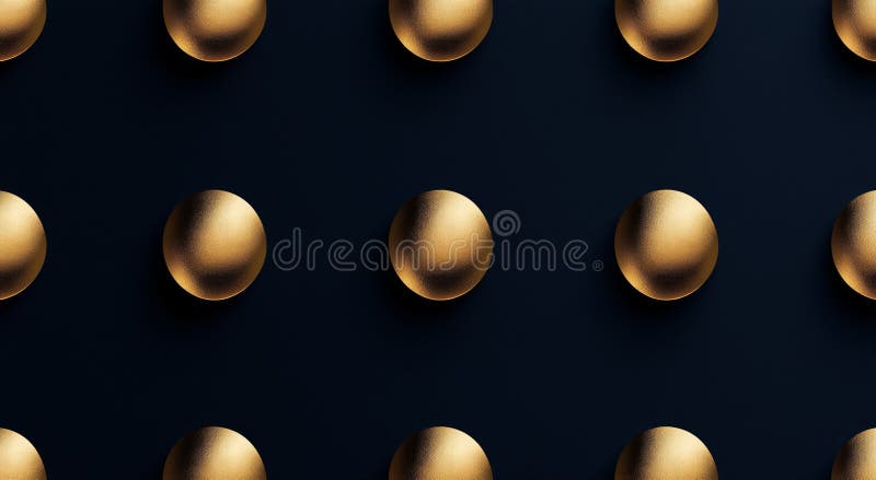 Luxurious Gold Spheres on Dark Background for Elegant Design and Decor ...
