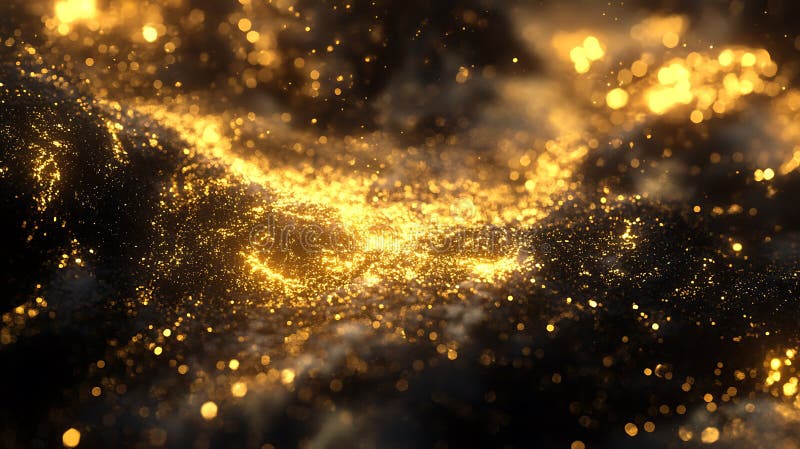 Luxurious Golden Highlights on a Rich and Elegant Background Stock ...