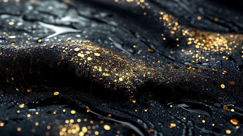 Luxurious Golden Highlights on a Rich and Elegant Background Stock ...