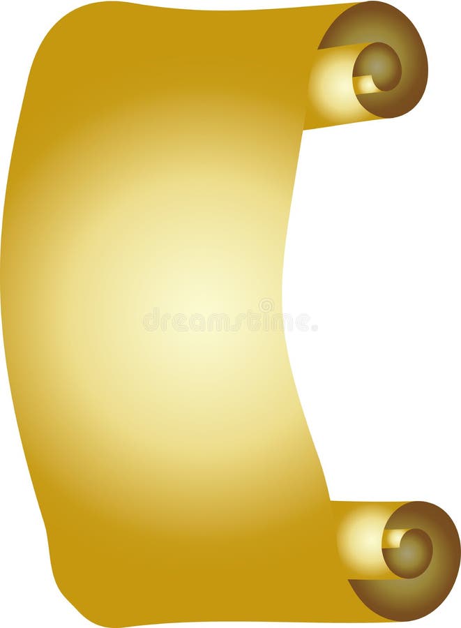 Luxurious golden scroll stock vector. Illustration of scroll - 195026938