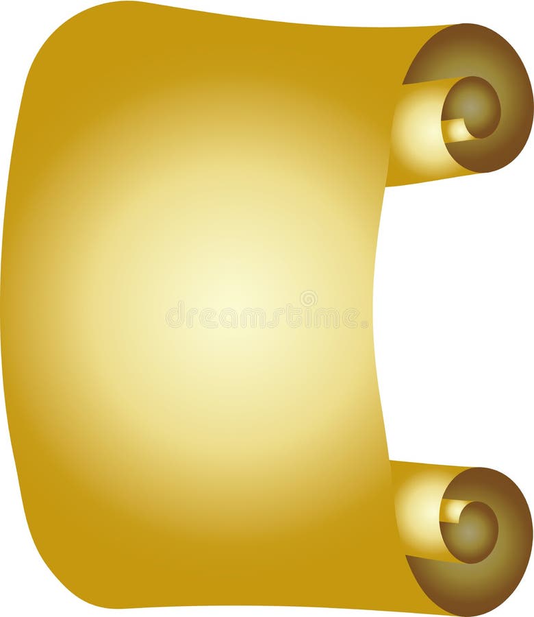 Luxurious golden scroll stock vector. Illustration of style - 195026945