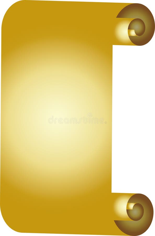 Luxurious golden scroll stock vector. Illustration of elder - 195026952