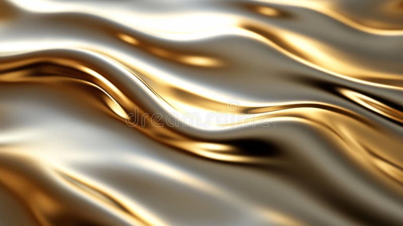 Luxurious Golden and Silver Metallic Fabric Texture Stock Illustration ...