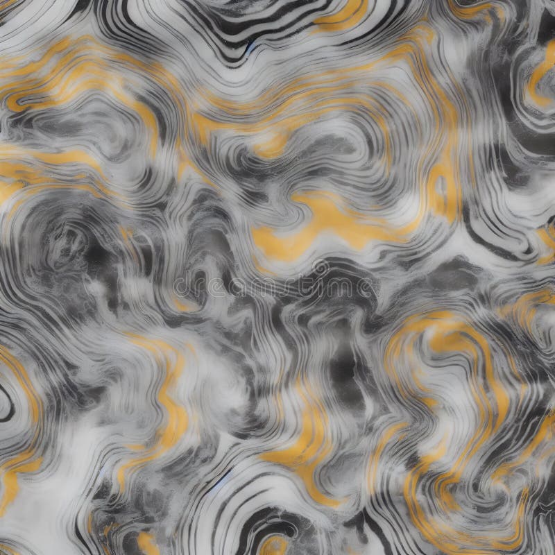 Luxurious Graphite Gray Ink Marble-like Abstract Texture with Gold ...